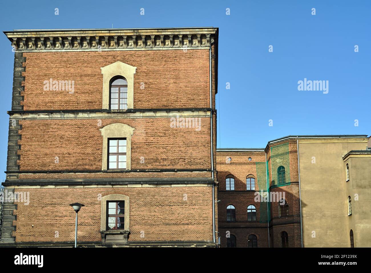 historic brick tenement houses in the city of Poznan Stock Photo - Alamy