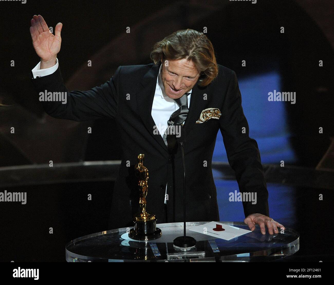 Steve Martin and Tina Fey make an award presentation during the 81st ...