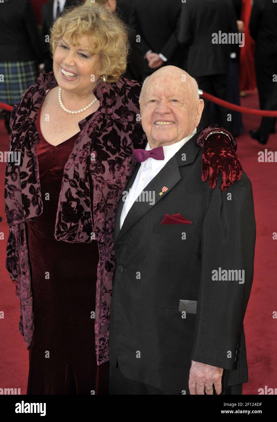 Mickey Rooney and his wife Jan Rooney arrive at the 81st annual Academy ...