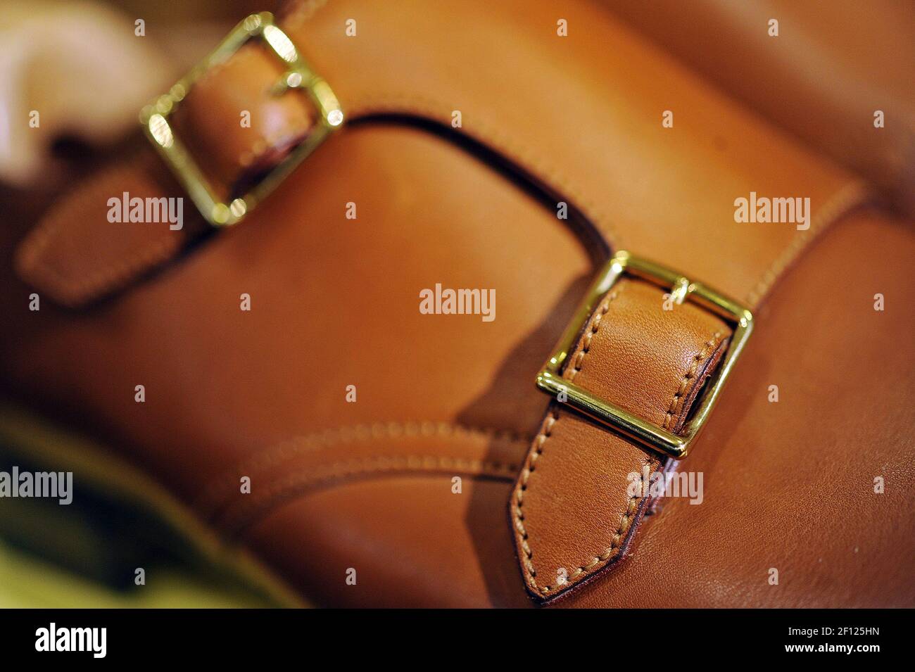This John Lobb "William" custom shoe features double straps. (Photo by ...