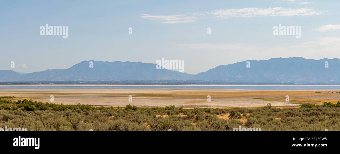 The Great Salt Lake landscape Stock Photo - Alamy