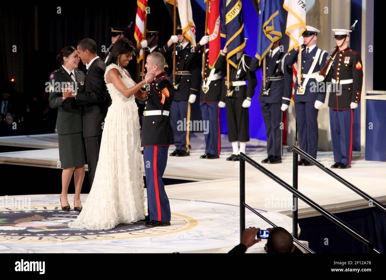 President Barack Obama shared a dance with Army Sgt. Margaret Herrera ...