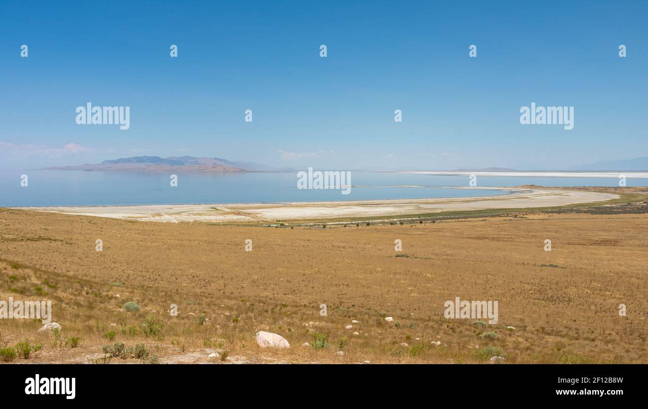 The Great Salt Lake landscape Stock Photo - Alamy