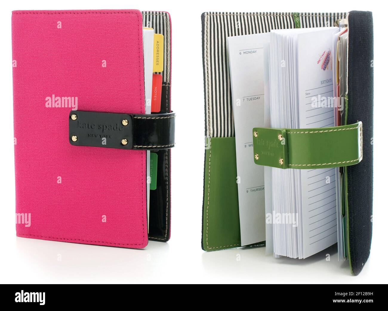 Kate Spade's compact three-ring binder with leather and gold accents is ...