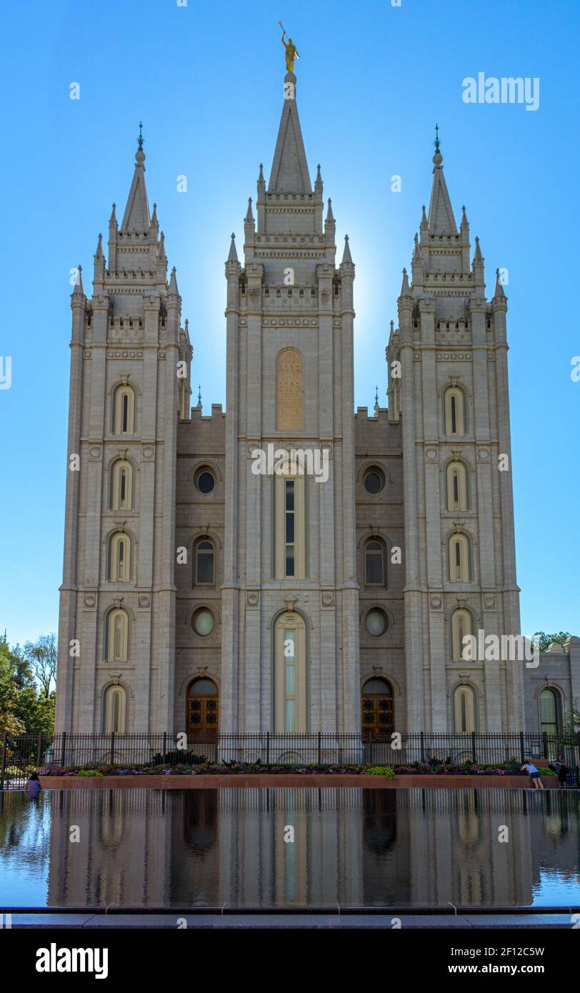 The beautiful Mormon Temple Stock Photo - Alamy