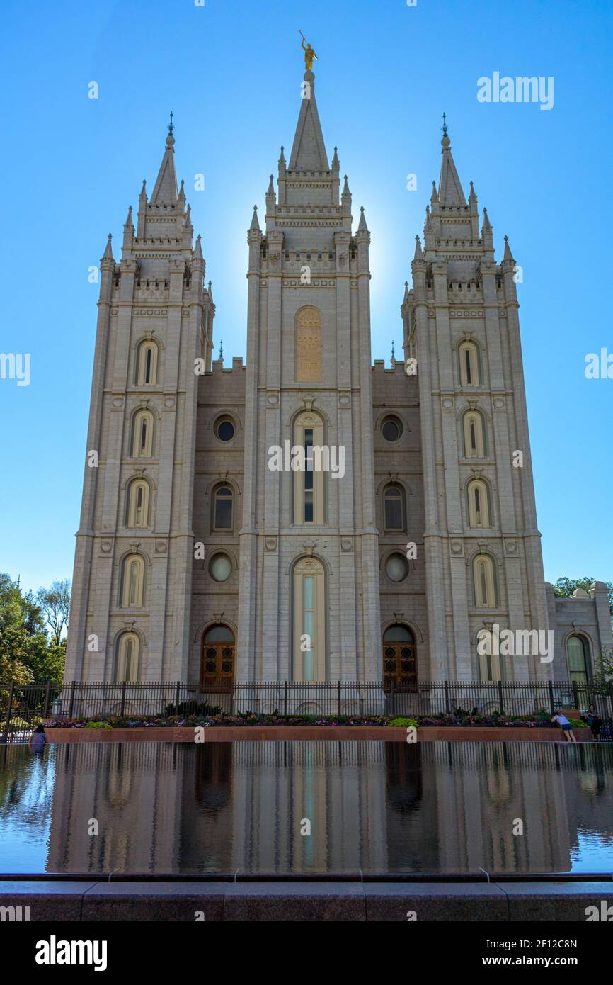 The beautiful Mormon Temple Stock Photo - Alamy