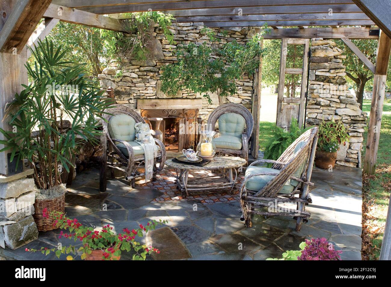 Pam and David Flowers eat their evening meal in the ruins much of the ...