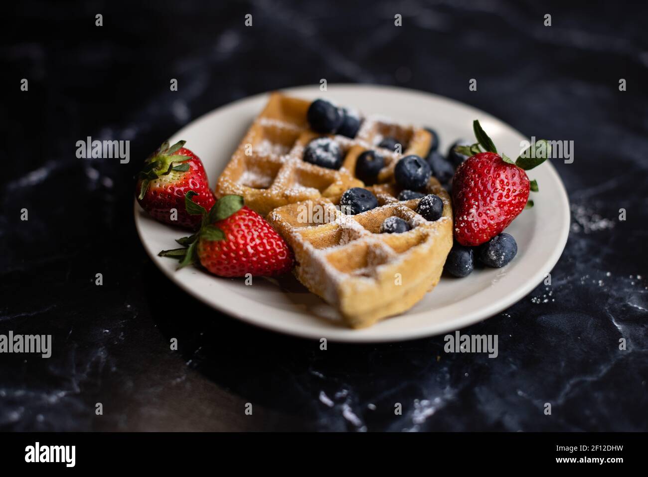 Plated waffle hi-res stock photography and images - Alamy