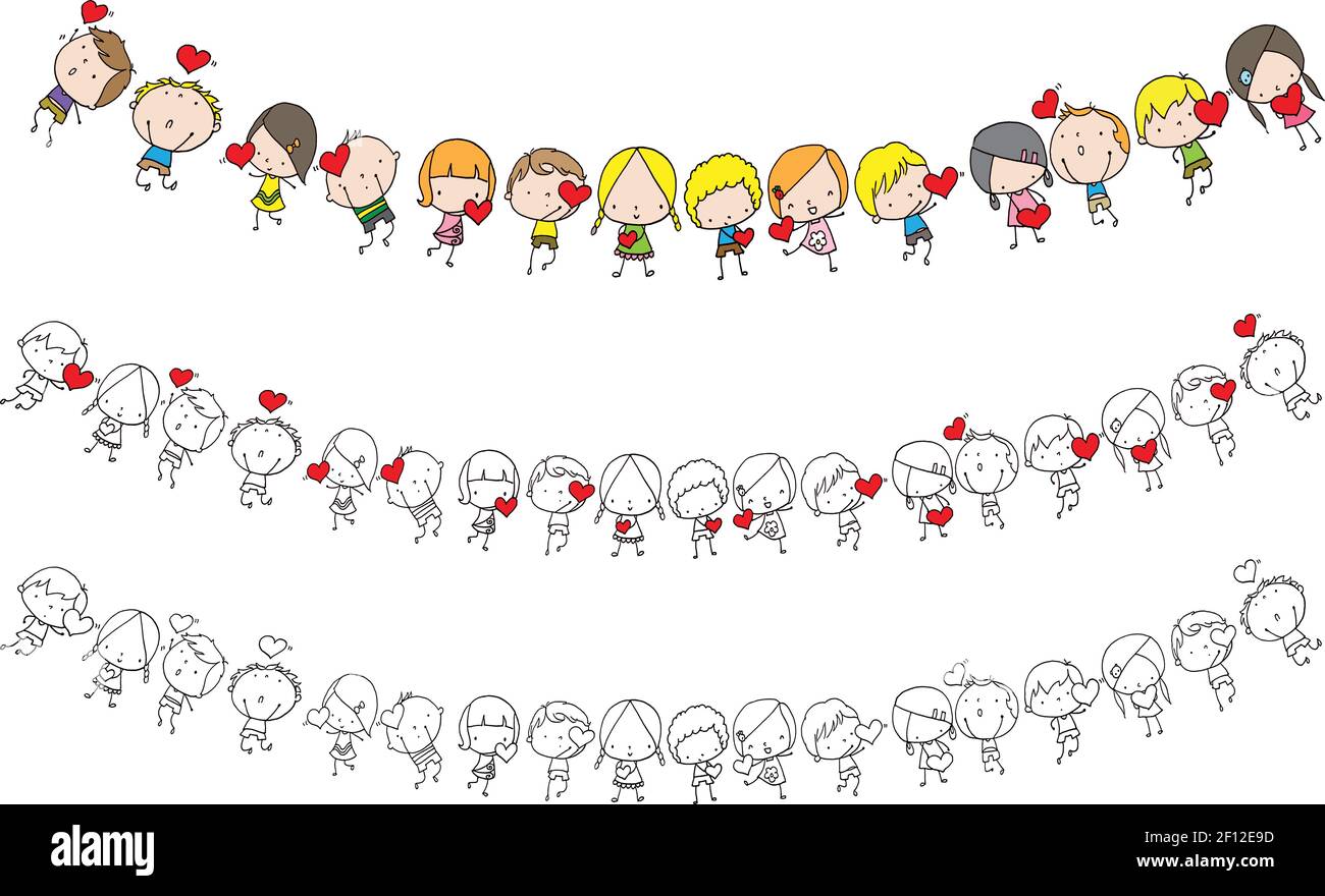 vector cartoon children background design Stock Vector Image & Art - Alamy