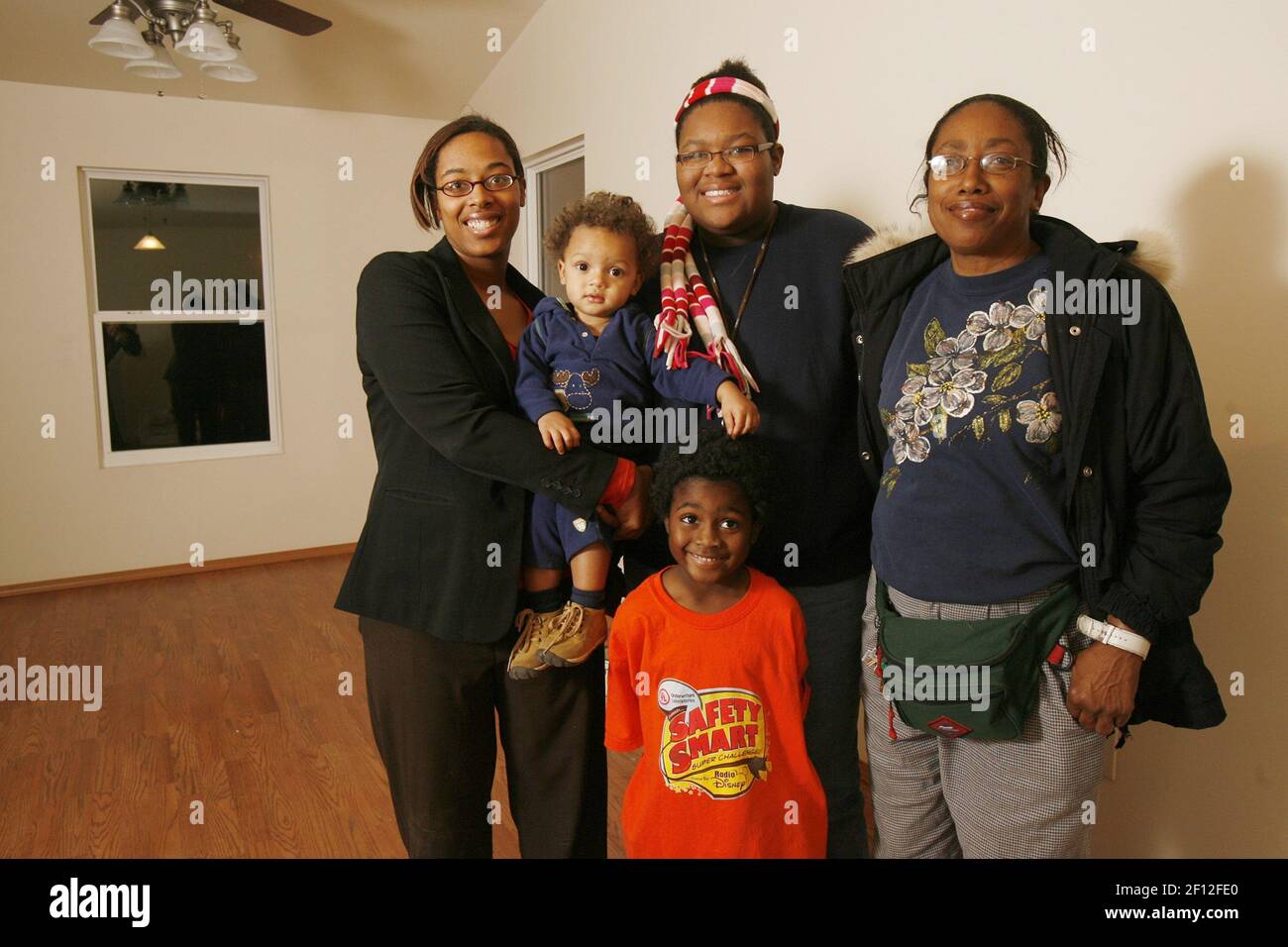 Latina Alston, far left, with her family, one-year-old Dylan, Tia, 11 ...