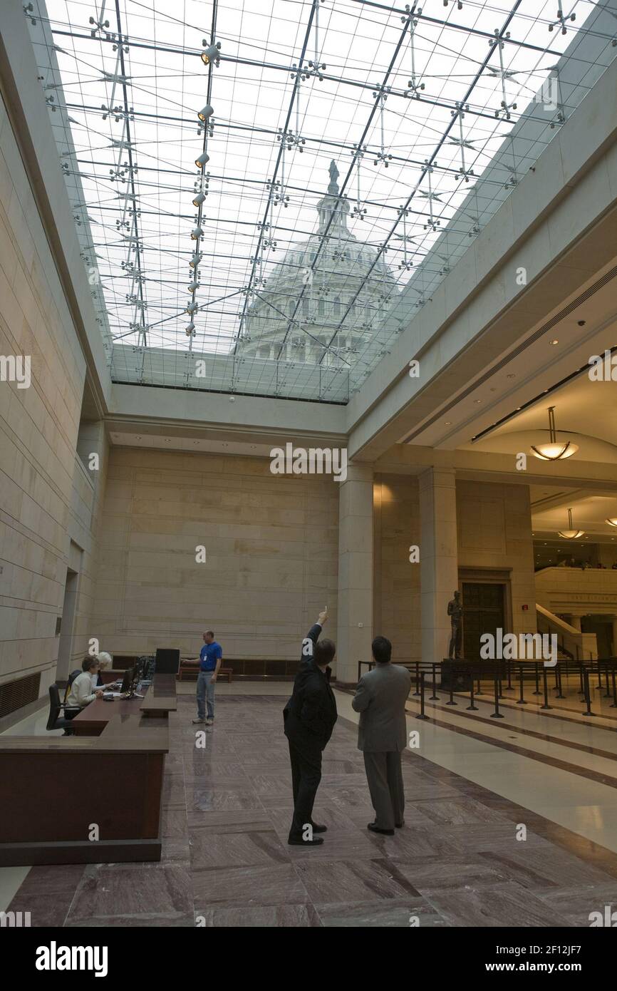 The US Capitol dome is visible through the skylights in Emancipation ...