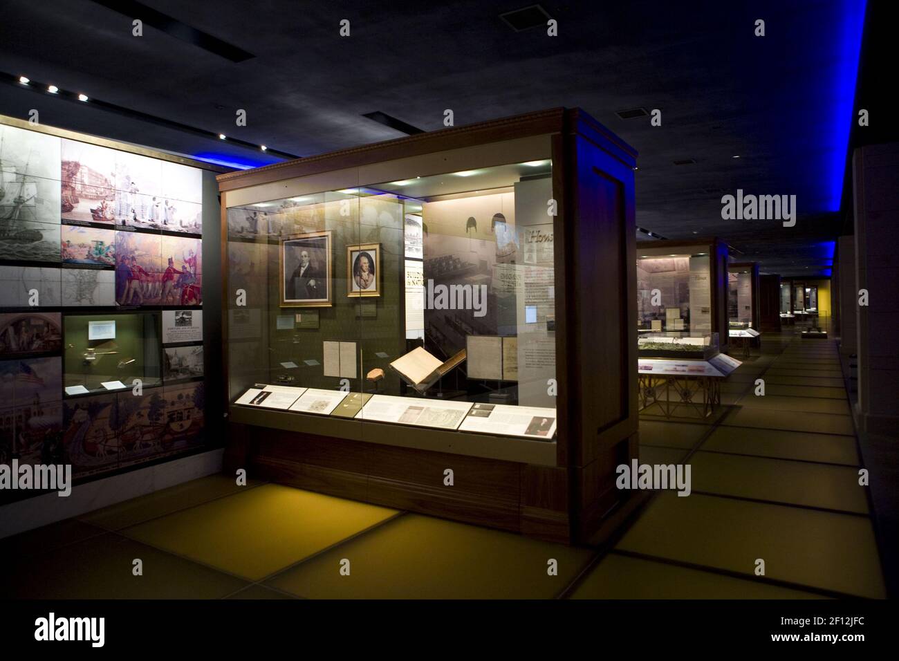 The Exhibition Hall of the new Capitol Visitor Center (CVC), which ...