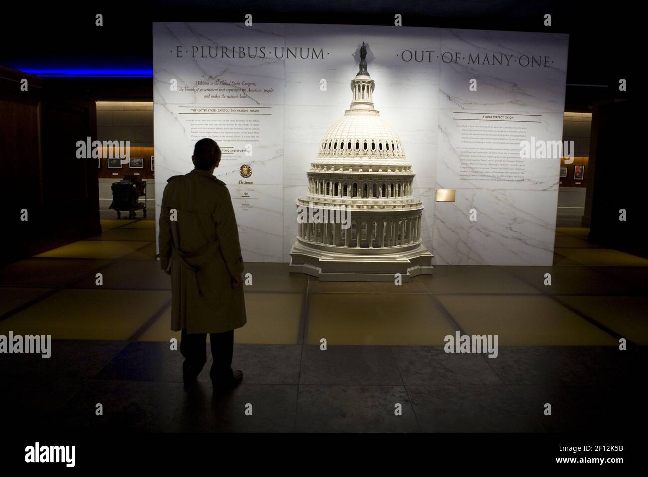 The Exhibition Hall of the new Capitol Visitor Center (CVC), which ...