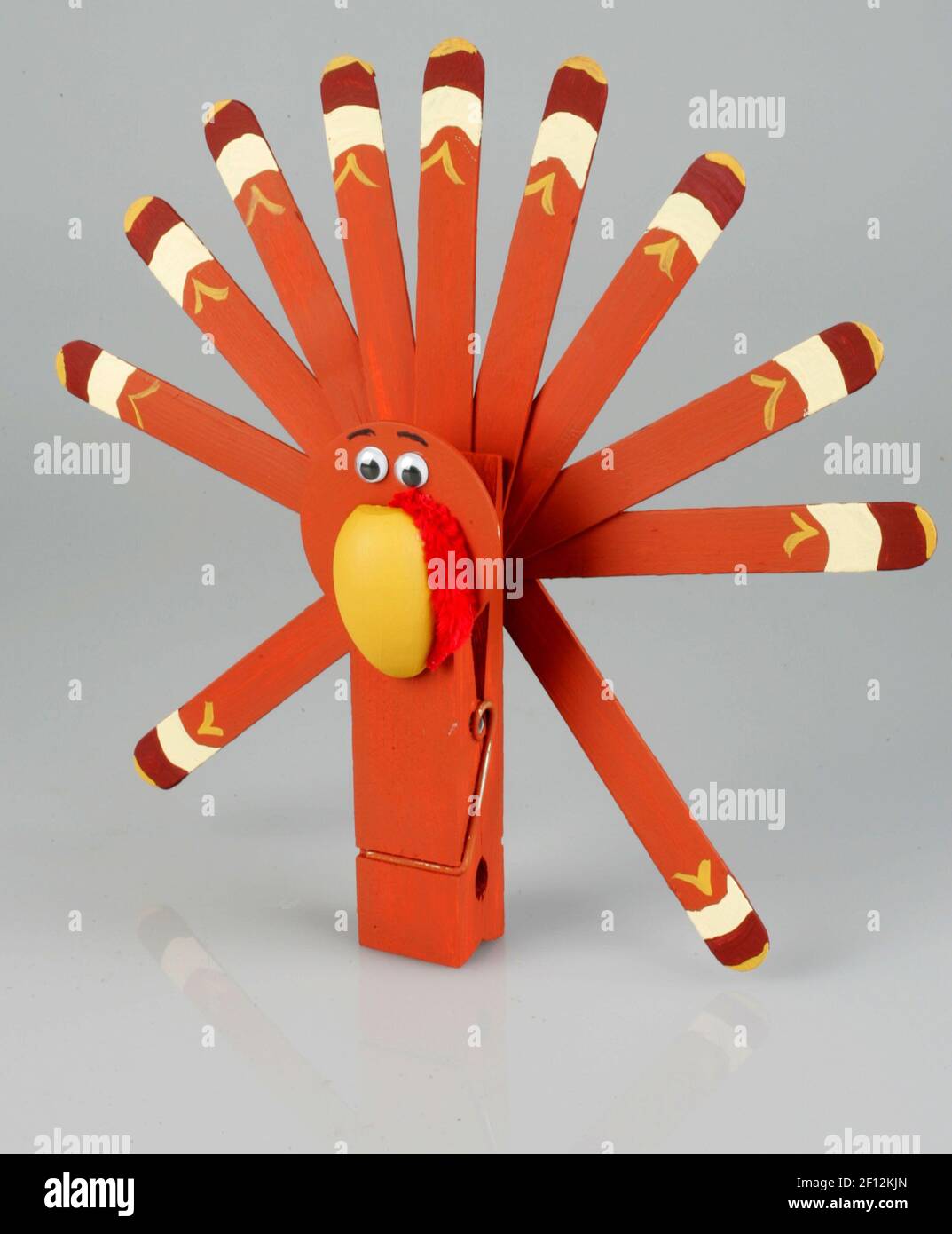 Make your own Thanksgiving tom turkey with an over-sized clothespin and ...
