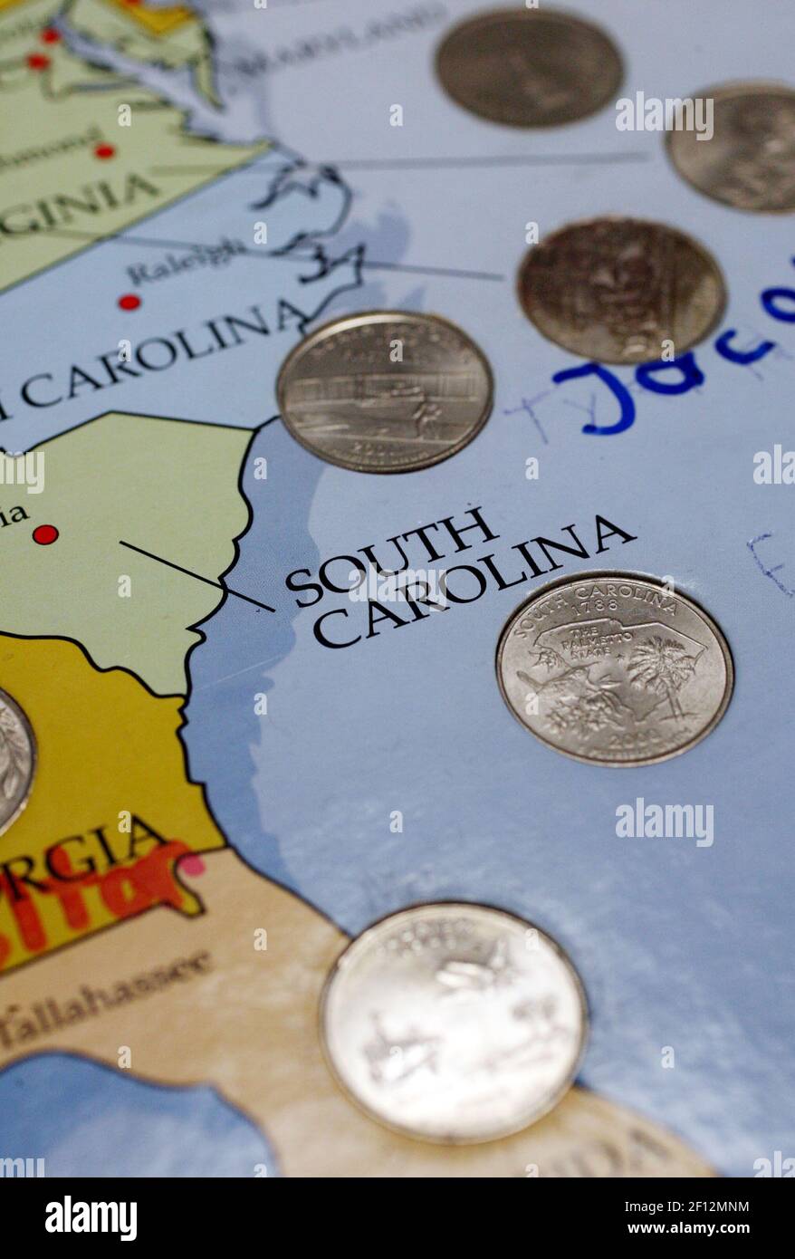 This is the state coin map of the United States that Forts Pond ...