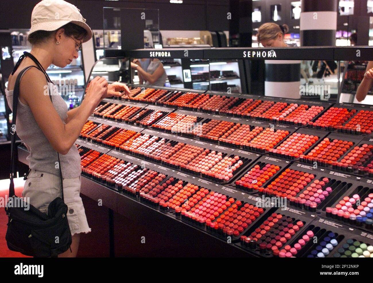 At Sephora cosmetics stores customers can test products on their own ...