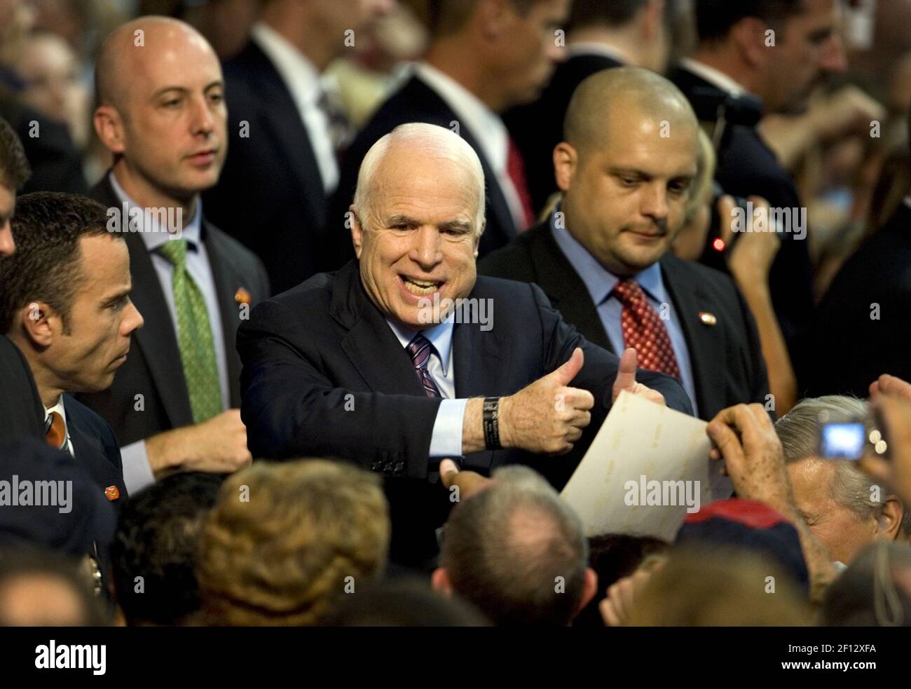 Republican presidential candidate John McCain campaigns at Franklin and ...