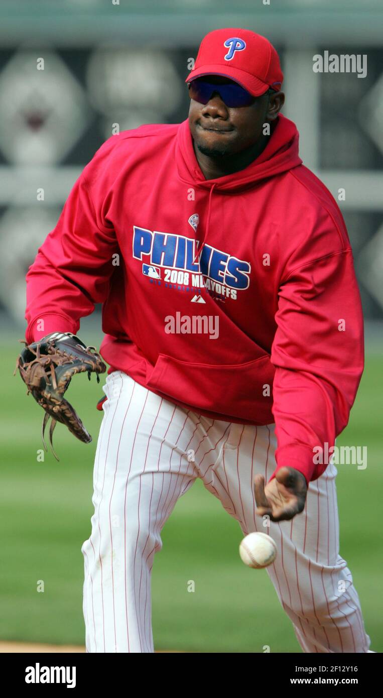 Philadelphia Phillies first baseman Ryan Howard takes part in the team ...