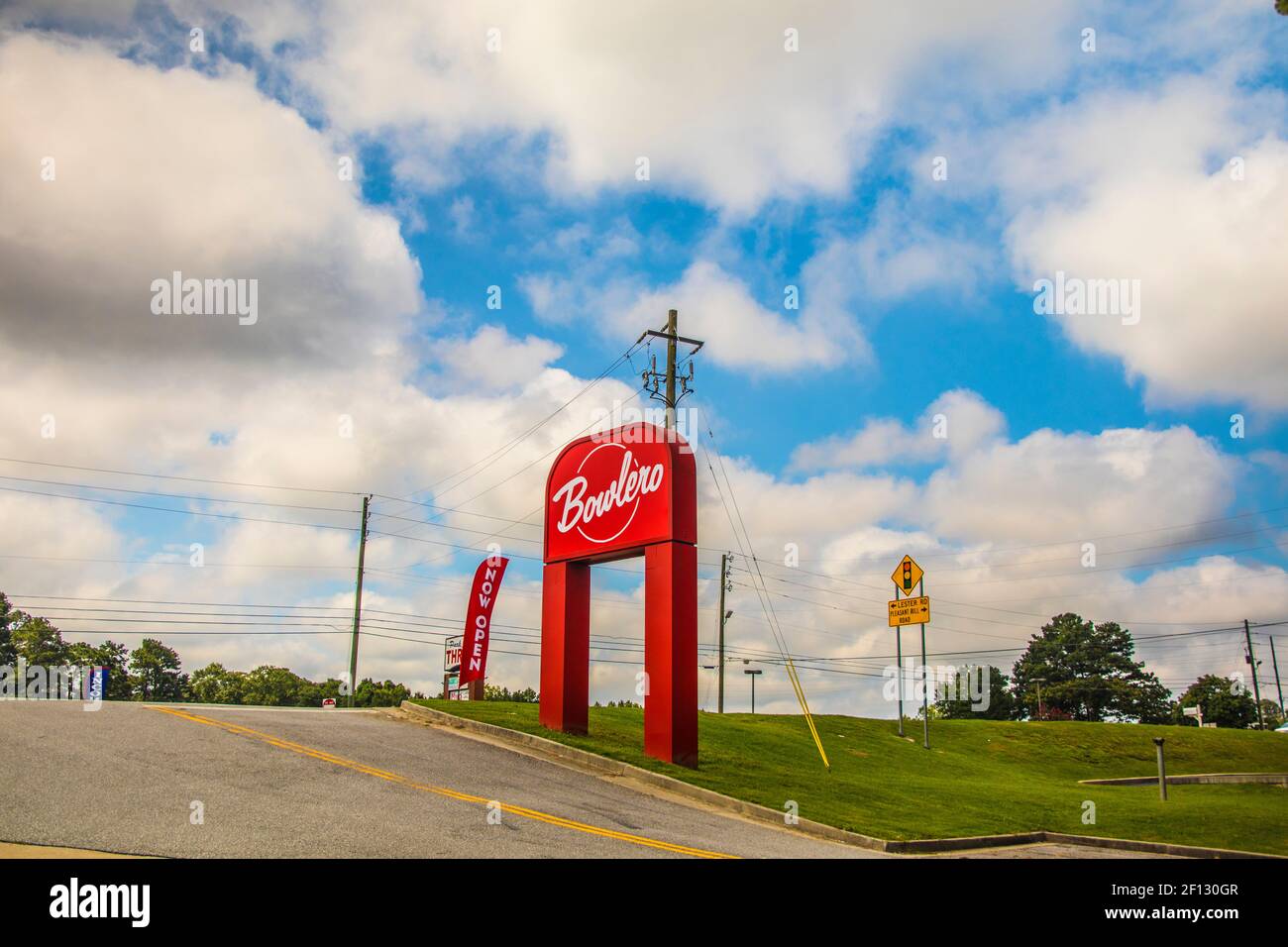 Bowlero sign hi-res stock photography and images - Alamy