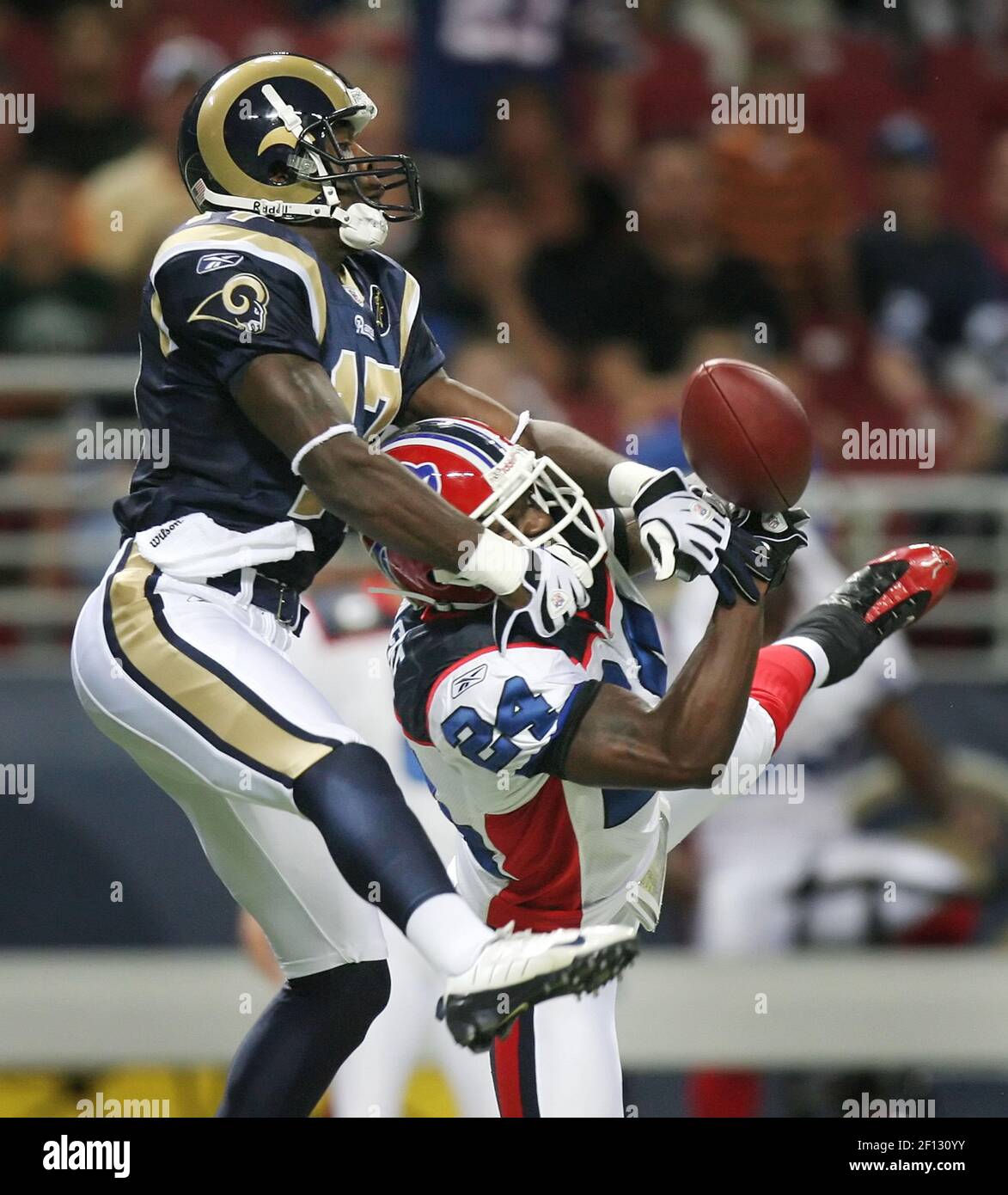 Buffalo Bills cornerback Terrence McGee nearly intercepts a long pass ...
