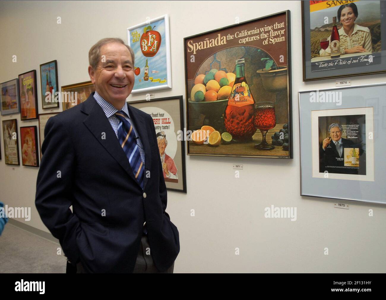 Joseph E. Gallo poses for portrait September 16, 2008, at the Founders ...