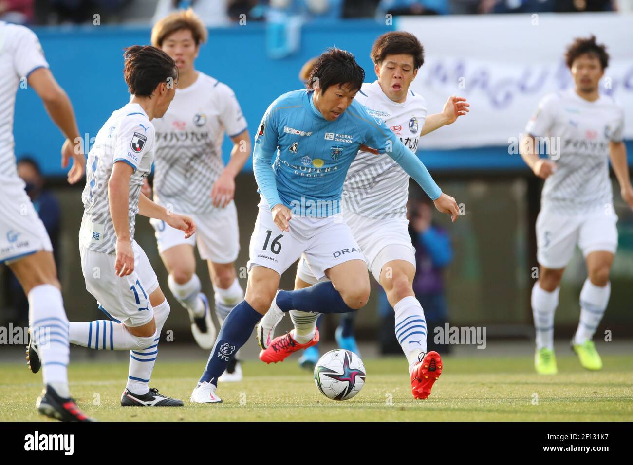 NHK Spring Mitsuzawa Football Stadium, Kanagawa, Japan. 6th Mar, 2021. (L to R) Sho Ito ...