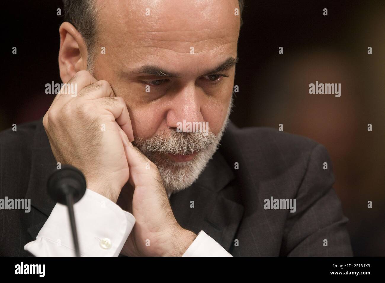 Federal Reserve Chairman Ben Bernanke testifies on Capitol Hill in ...