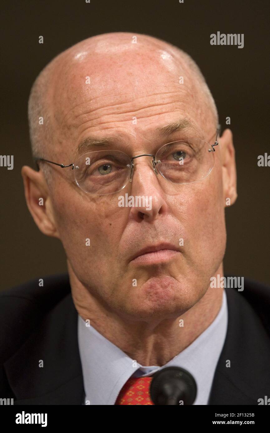 Treasury Secretary Henry Paulson testifies on Capitol Hill in ...