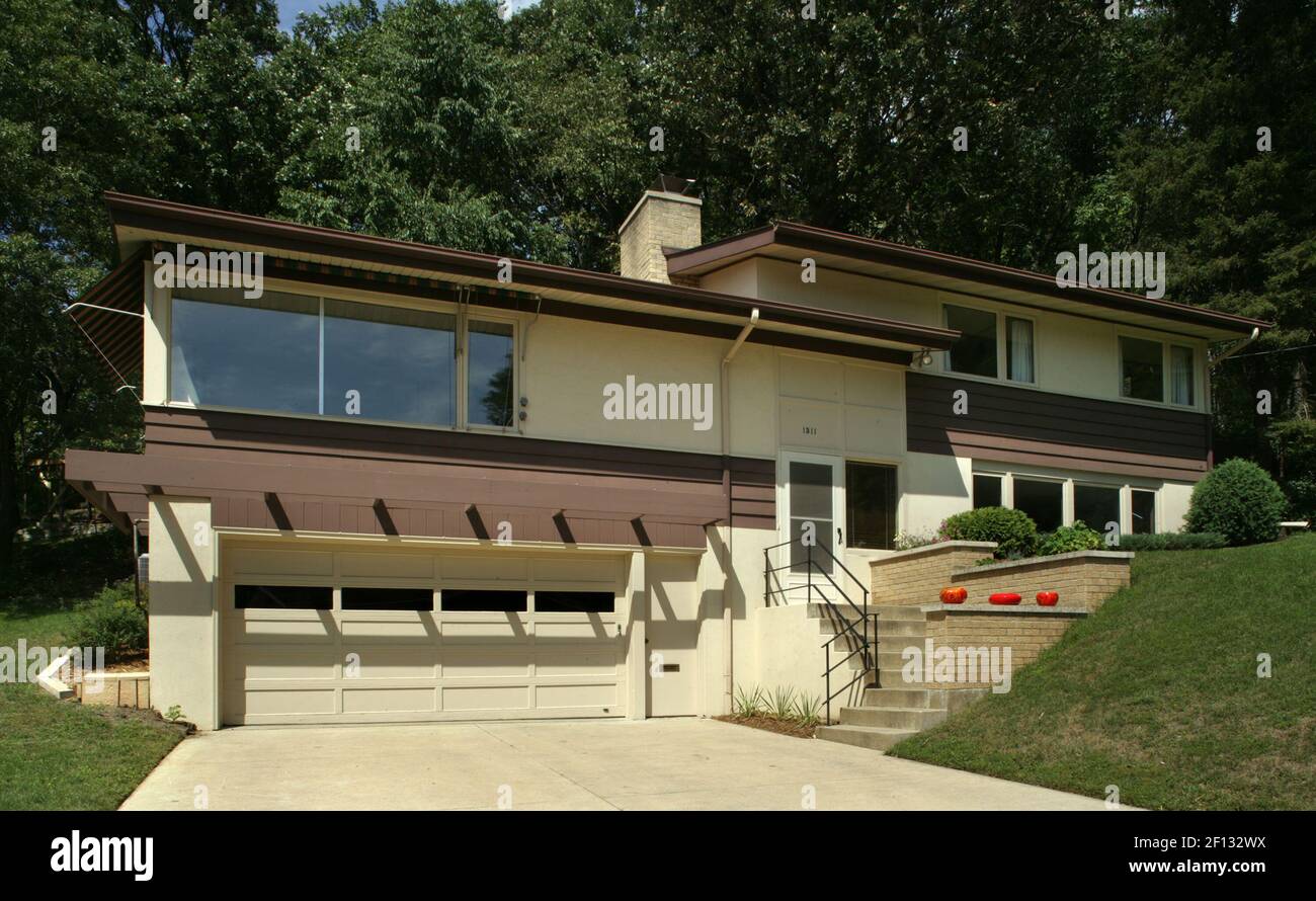 The Mayos' 1957 multi-level house is an apt setting for their ...