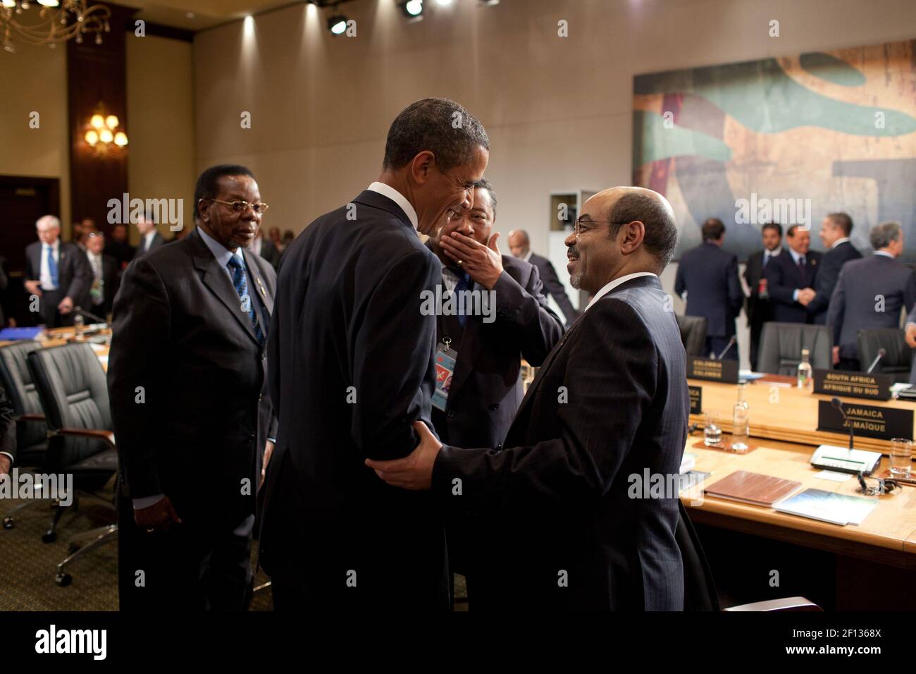 Ethiopian prime minister meles zenawi hi-res stock photography and ...