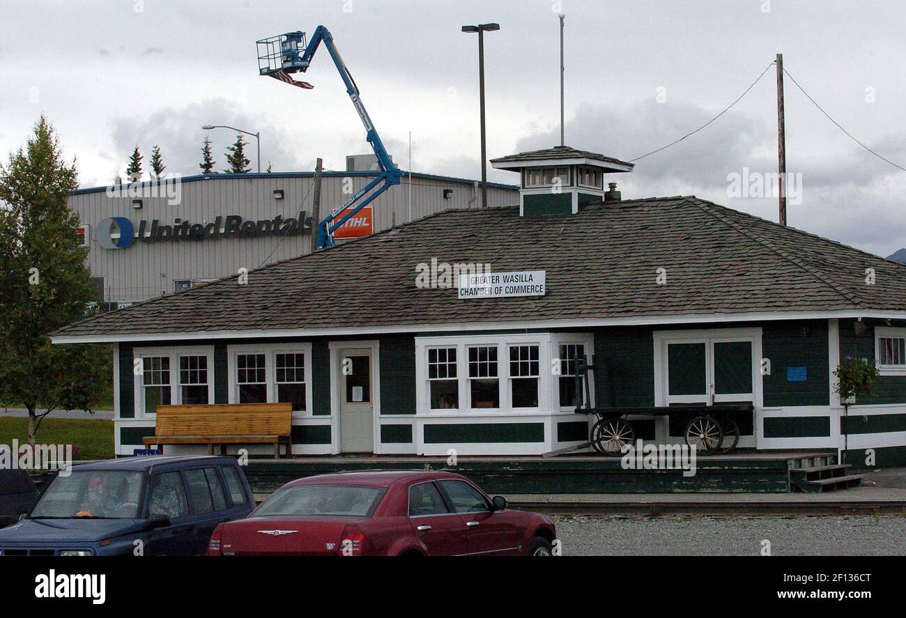 The former quaint Alaska Railroad depot is now the Greater Wasilla ...