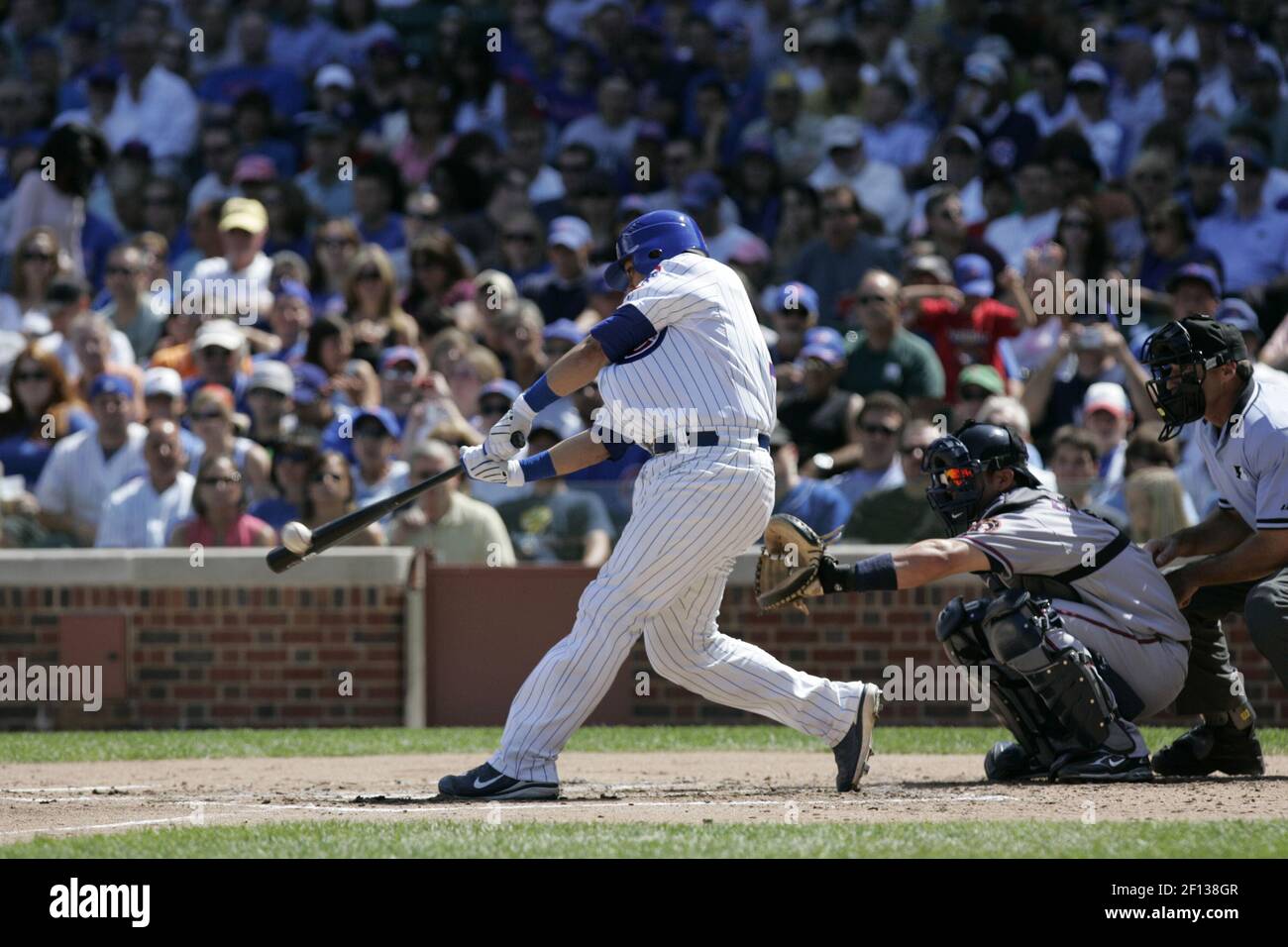 Chicago Cubs catcher Geovany Soto hits a two-run home run during the ...
