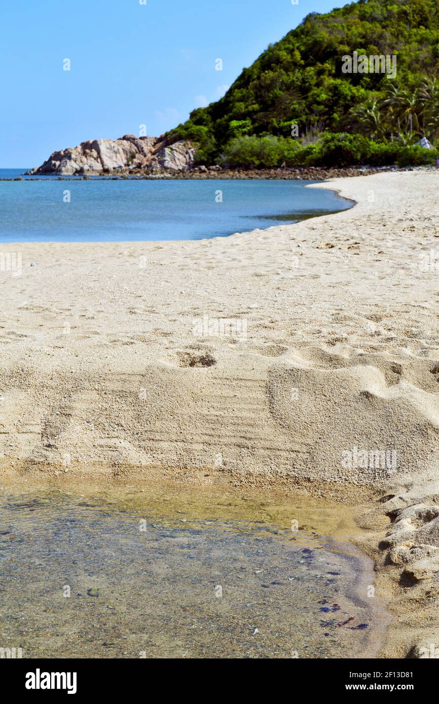 Asia in kho phangan thailand bay beach rocks and Stock Photo - Alamy