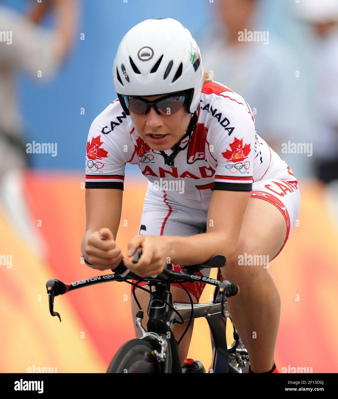 Alexandra Wrubleski of Canada crosses the finish line in the women's ...
