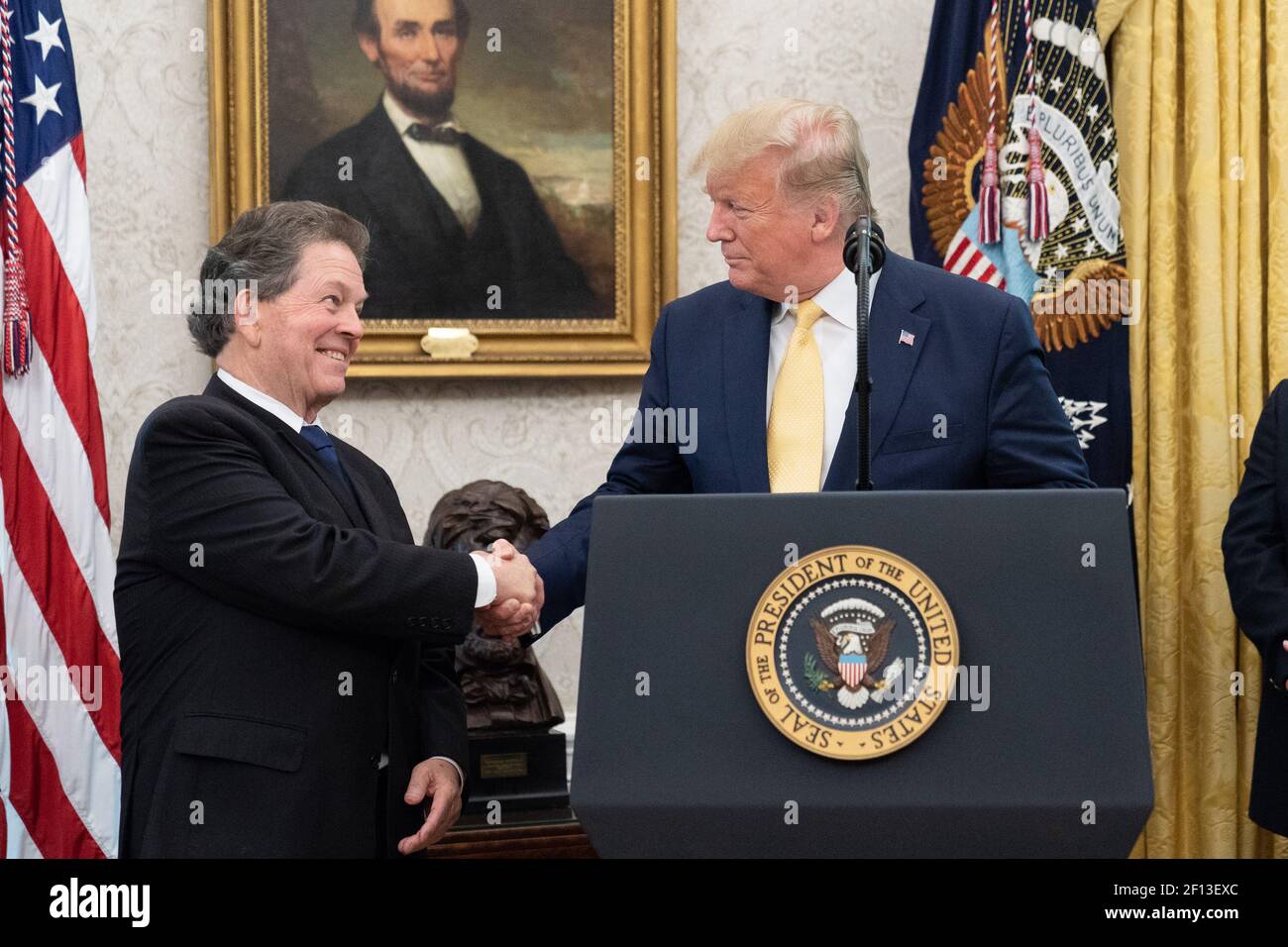Presidential medal of freedom ceremony for art laffer hi-res stock ...