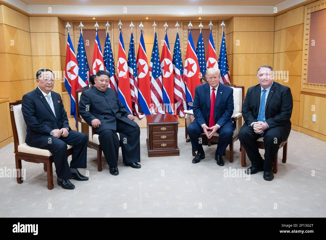 President Donald Trump and Chairman of the Workers' Party of Korea Kim ...