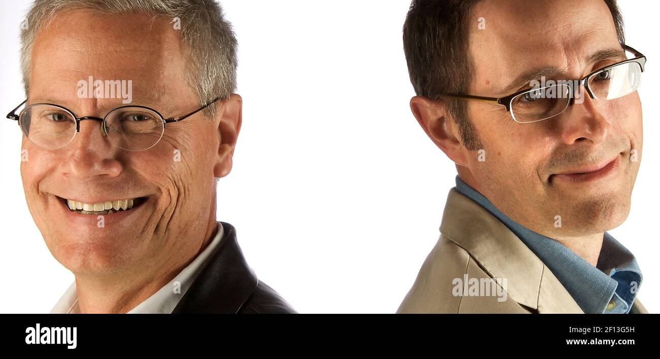 Lin Enger, left, and brother Leif Enger, are authors who have written ...