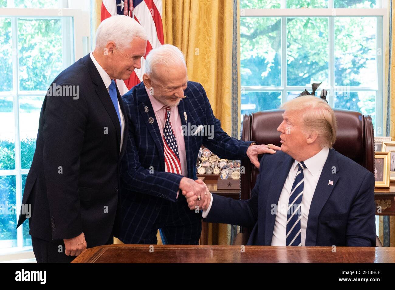 President Donald Trump Vice President Mike Pence and NASA Administrator ...