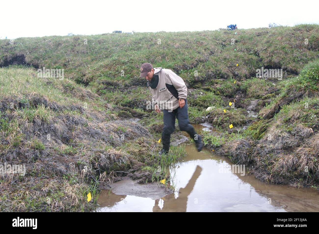 Jason Stuckey, a researcher at Toolik Field Station in the Arctic ...
