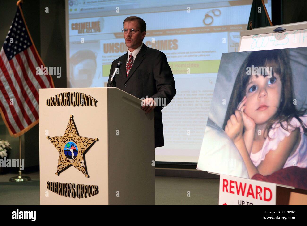 Chief of Criminal Investigation Division, Ron Stucker, holds a press ...
