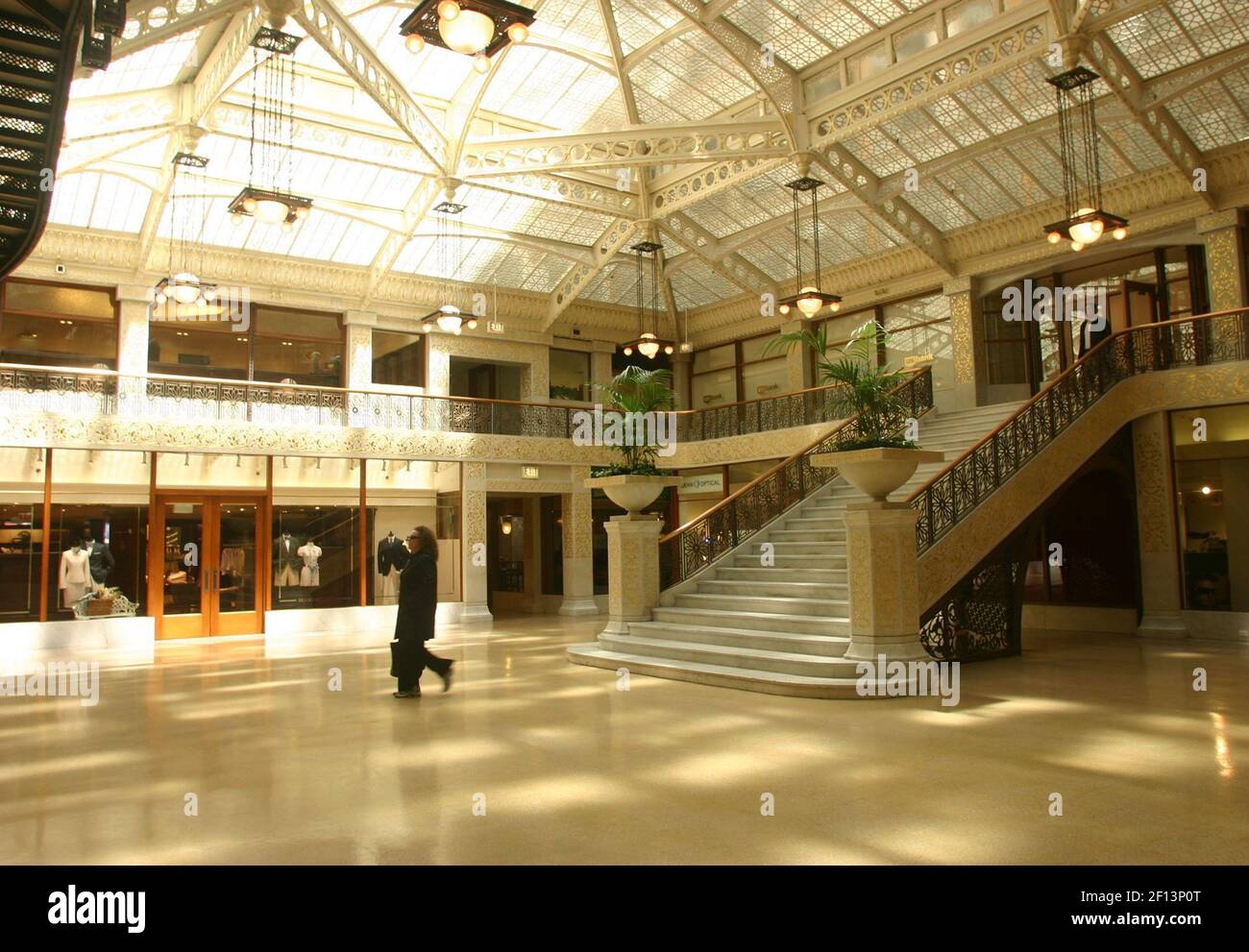 The Rookery includes an atrium renovated in 1905 by Frank Lloyd Wright ...