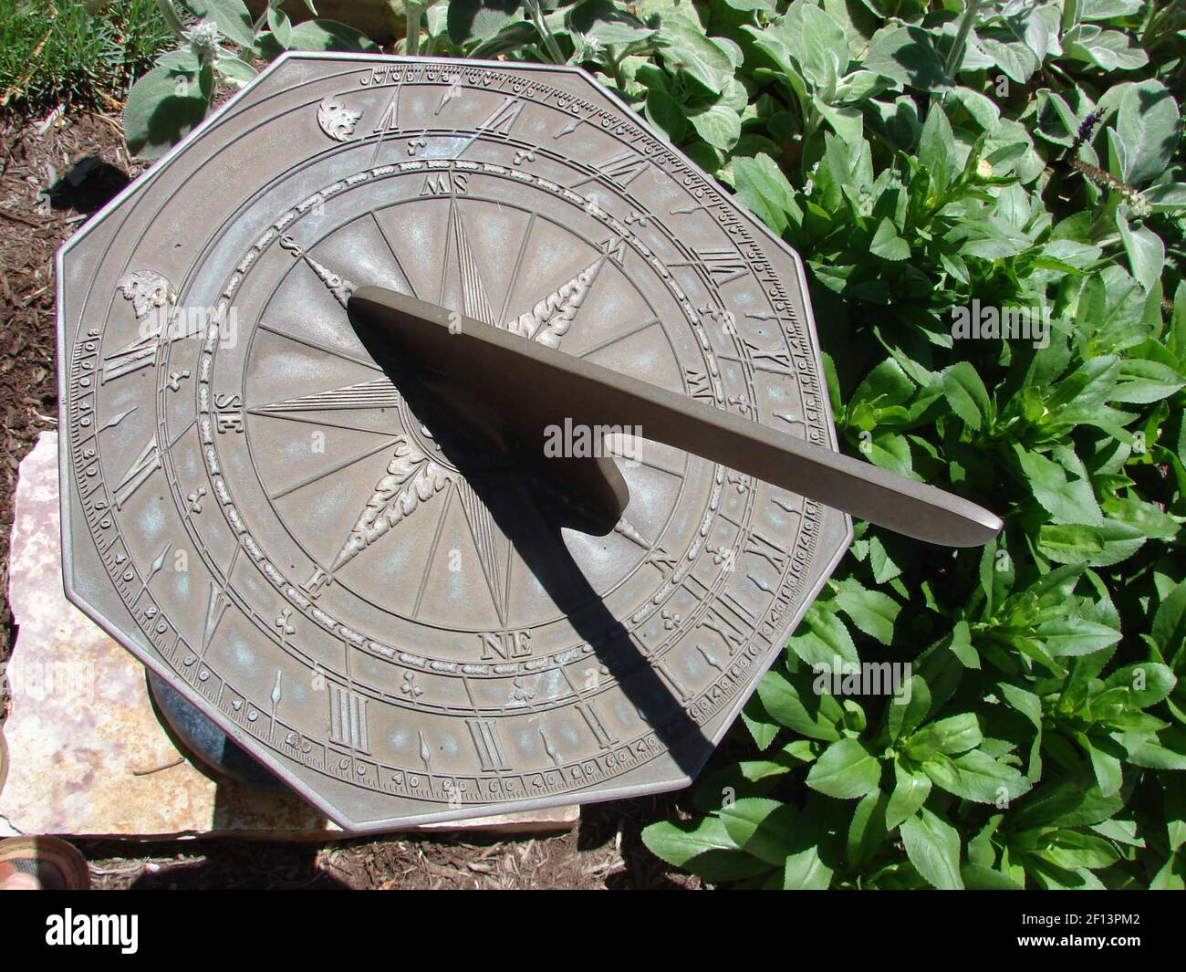 The face of the sundial at Second Presbyterian Church in Lexington ...