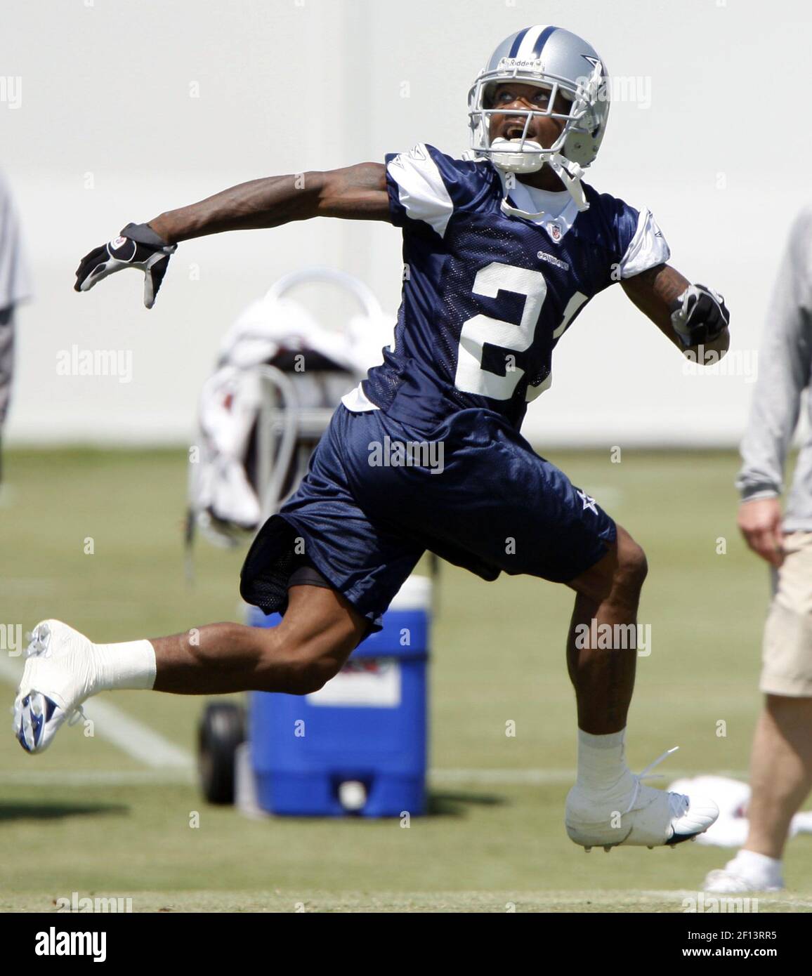 Dallas Cowboys cornerback Pacman Jones follows a pass attempt coming ...