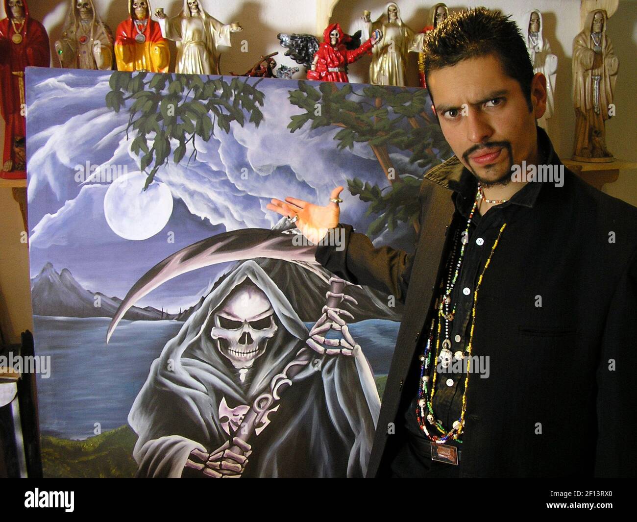 The leader behind the Santa Muerte temple in Santa Maria Cuautepec ...