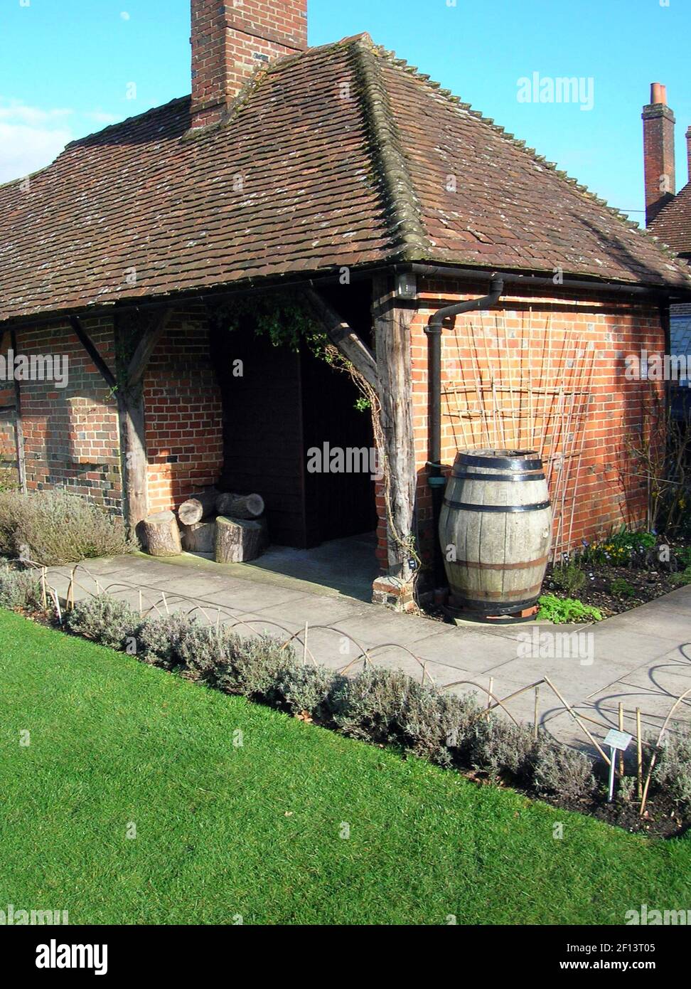 A back view of the granary is pictured at the Jane Austen house museum ...