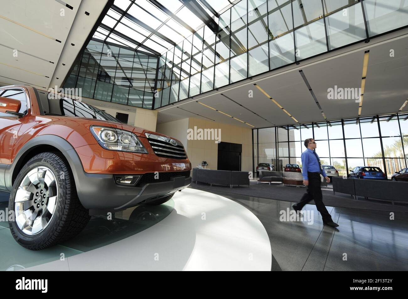 This is the lobby area of Kia's $85 million North American Headquarters ...