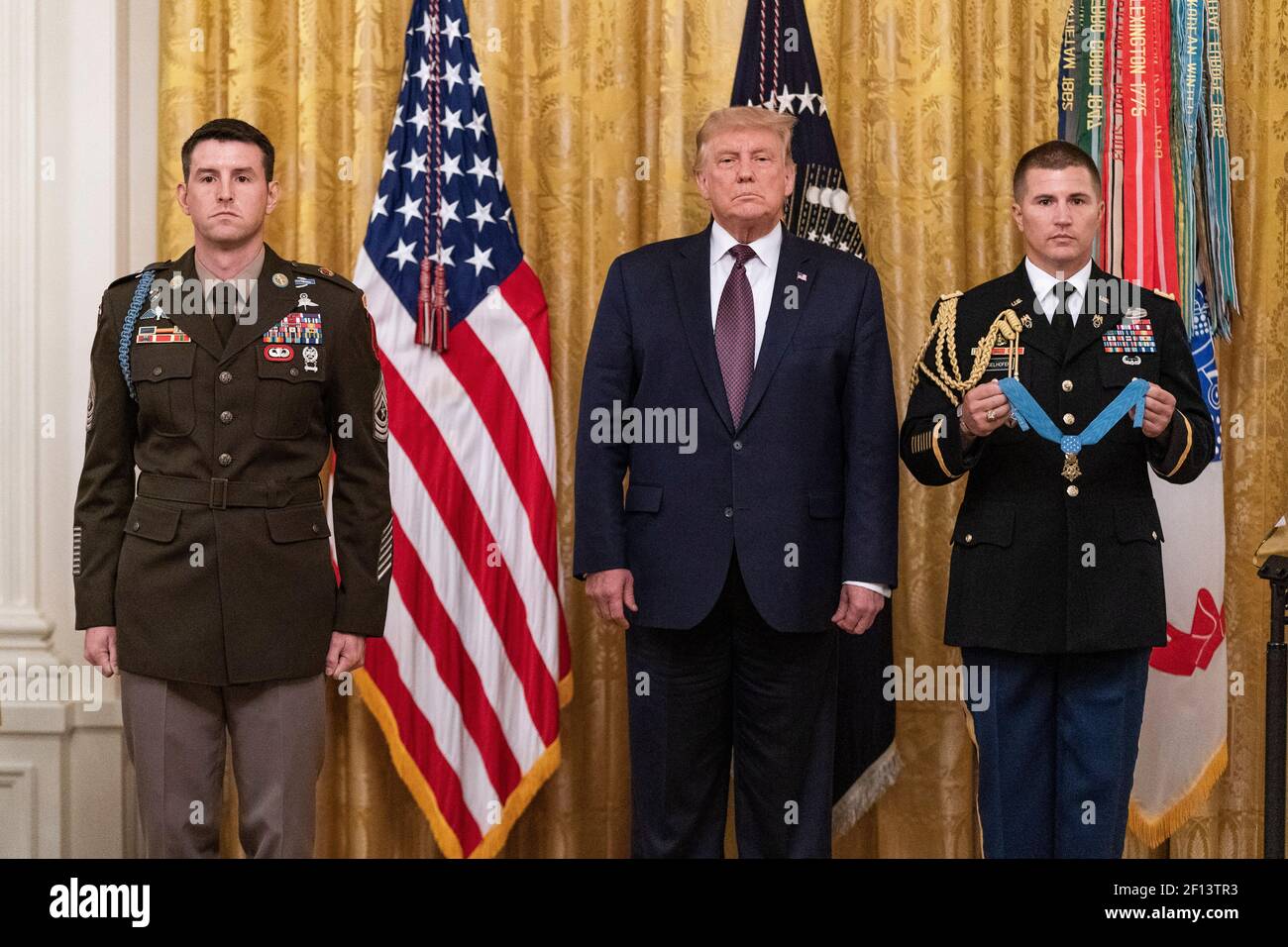 President Donald Trump presents the Medal of Honor to U.S. Army Sgt ...