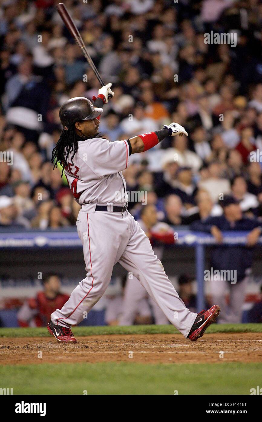 Boston Red Sox's Manny Ramirez hits a two RBI home run off of New York ...