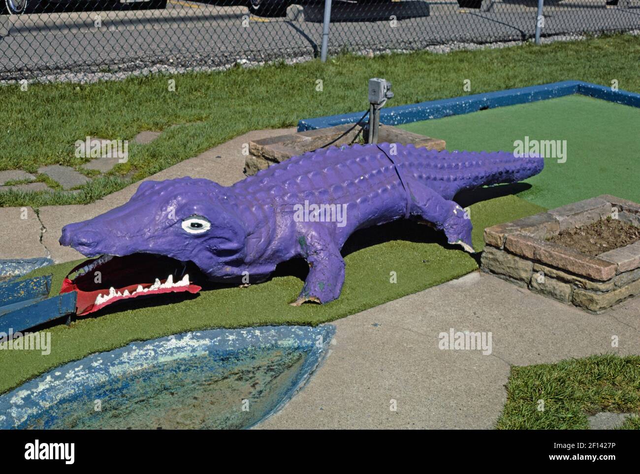 Purple gator entire - Jawor's Fun Golf - Roseville - Michigan ca. 1986 ...