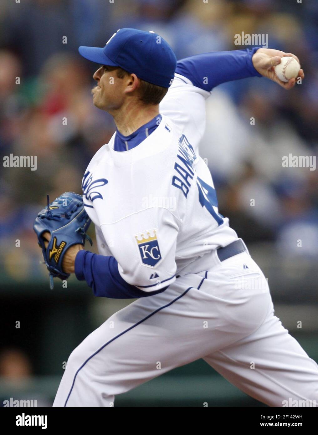 Kansas City Royals starter Brian Bannister works against the New York ...
